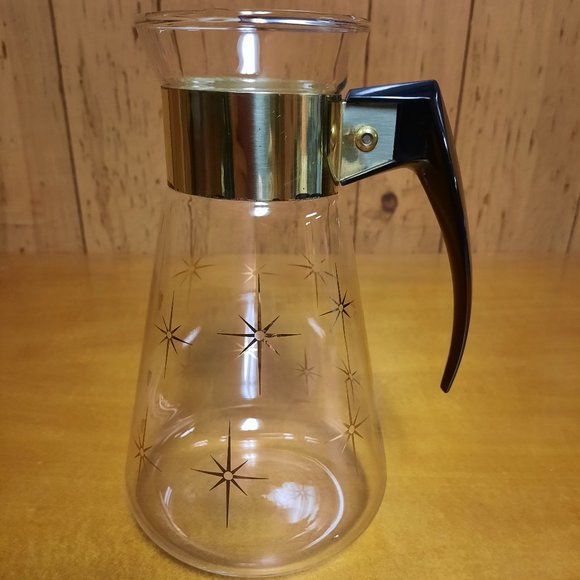 Corningware | Kitchen | Vintage Glass Corning Coffee Pot Atomic ...